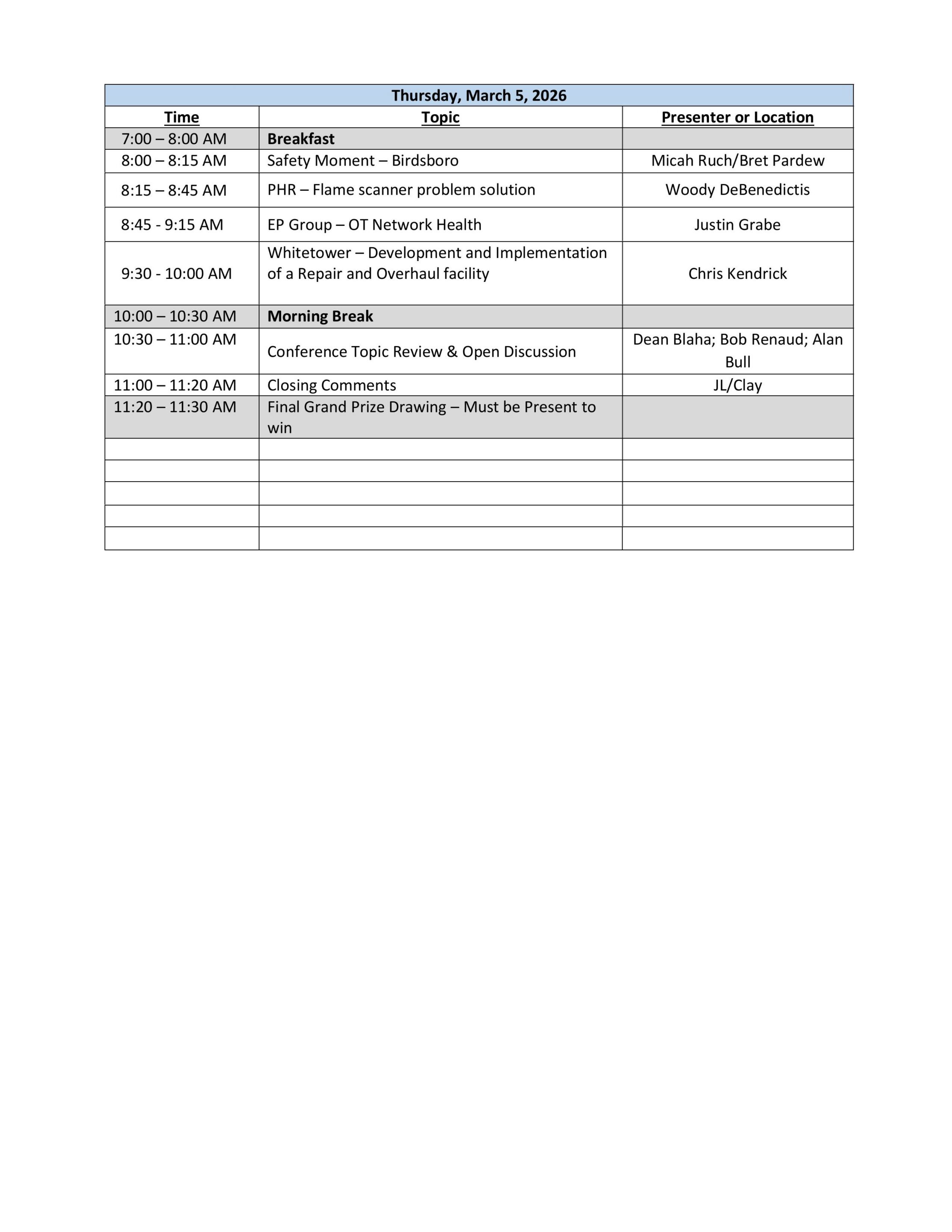2026 O&M Conference | NAES
