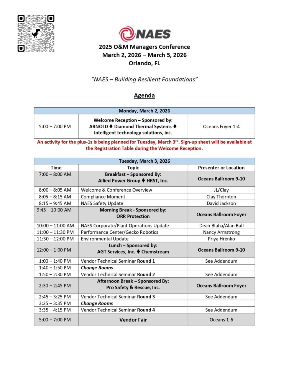 2026 O&M Conference | NAES
